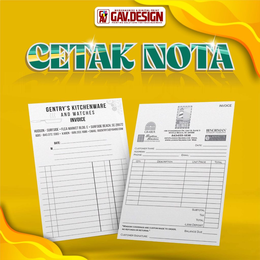 Jual CETAK NOTA / NOTA / NOTA CUSTOM / BIKIN NOTA | Shopee Indonesia