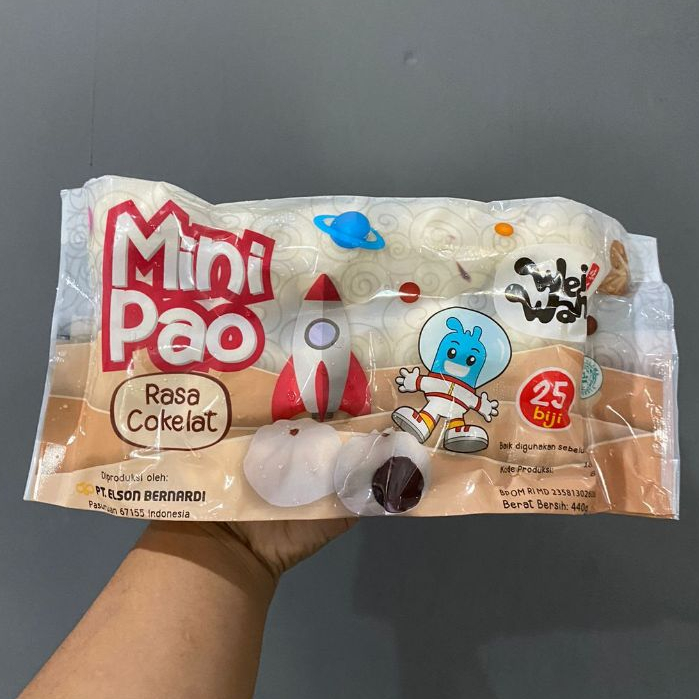 Jual WEI WANG Minipao COKLAT (Isi 25) 440 Gram /Roti /Bakpao /Bapao ...