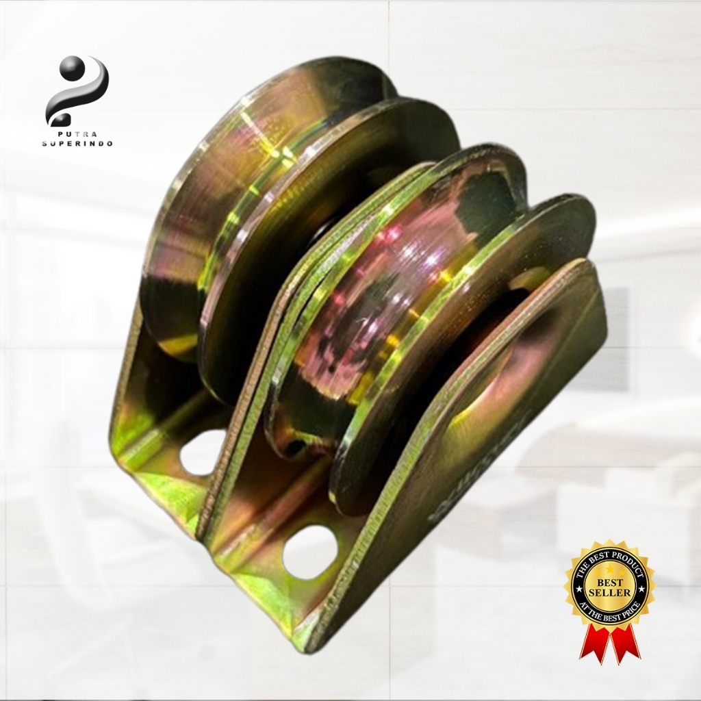 Jual Roda Rel Pagar Bubut Besi AS Bearing Galvanized Sliding Gate Wheel ...