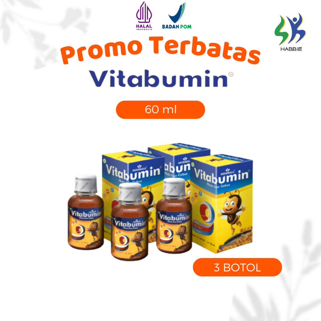 Jual Vitabumin 60ml 3 Botol - Madu Ekstrak Ikan Gabus | Shopee Indonesia
