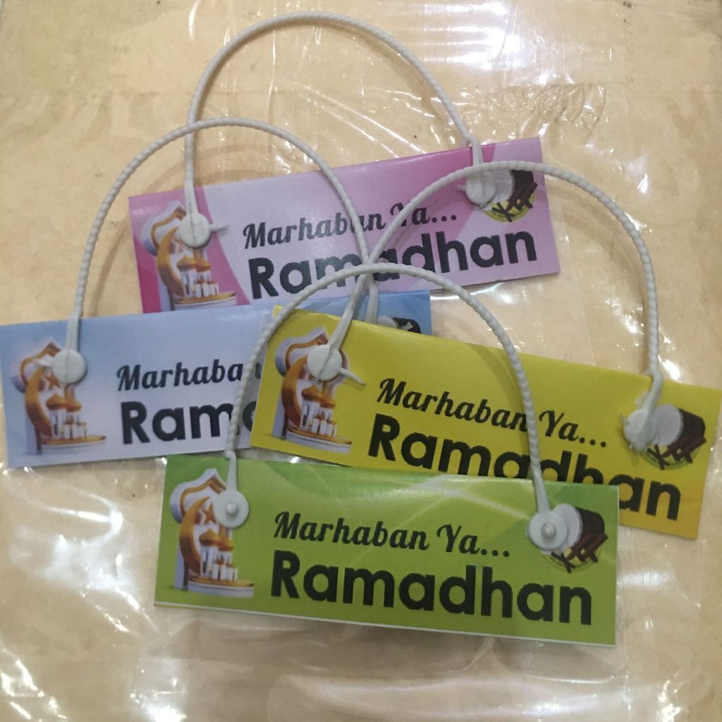 Jual 8pc PLASTIK SNACK RAMADHAN LABEL PUASA BERBUKA TAKJIL TAJIL ...