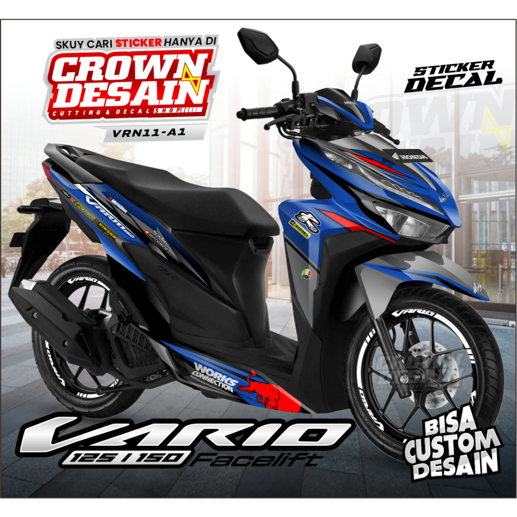 Jual Sticker Decal VARIO 150CC Fullbody Variasi - Decal Stiker All New ...