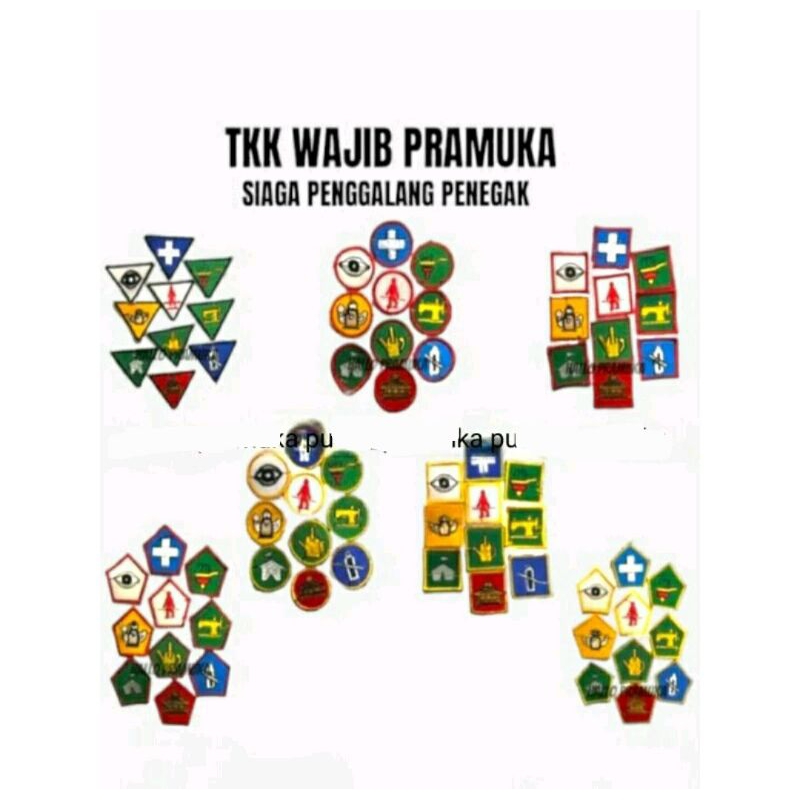 Jual Paket 10 Biji Tkk Wajib Penggalang Penegak Tkk Purwa Utama Madya ...