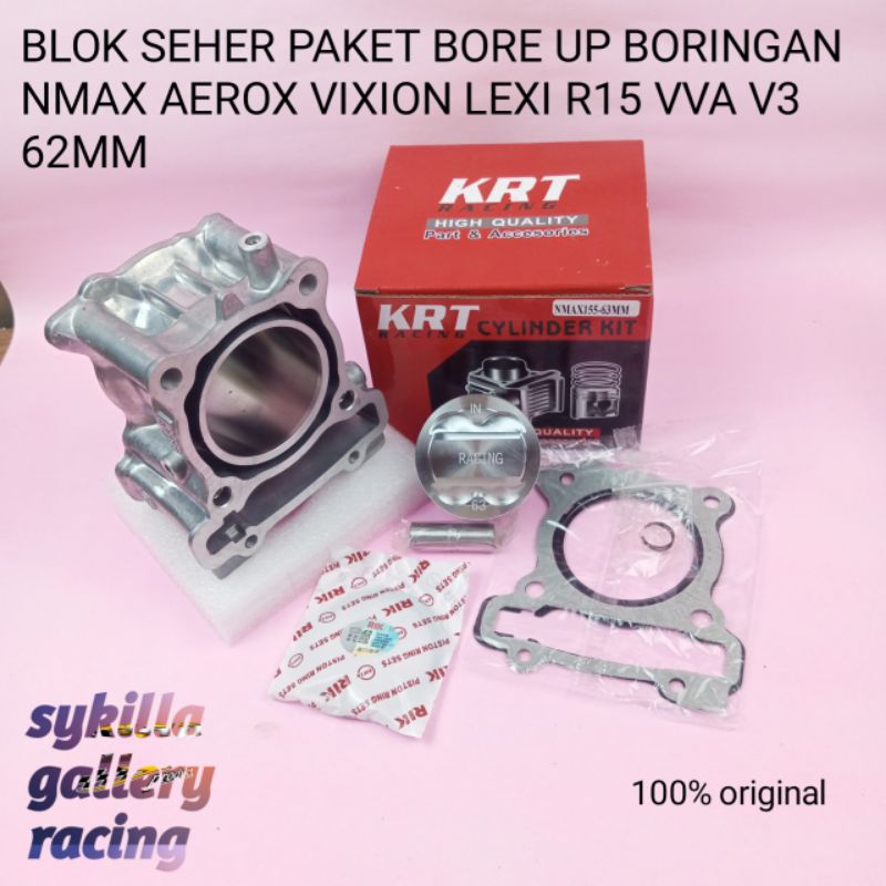 Jual BLOK SEHER BORE UP BORINGAN NMAX AEROX VIXION LEXI R15 VVA V3 63MM | Shopee Indonesia