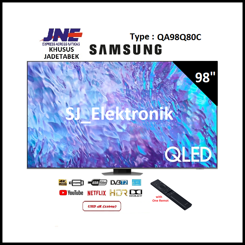 Jual Samsung QLED 98 Inch 98Q80C - 98Q80 Smart TV UHD 4K - QLED 4K Q80C | Shopee Indonesia