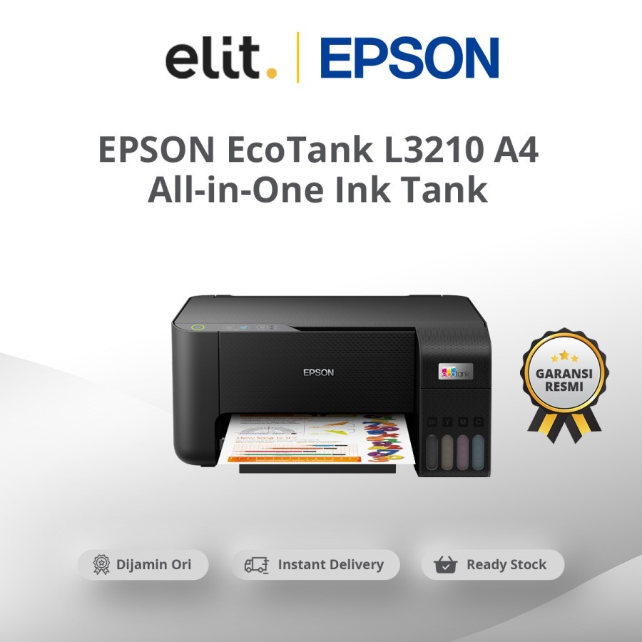 Jual Printer EPSON EcoTank L3210 A4 All-in-One Ink Tank | Shopee Indonesia