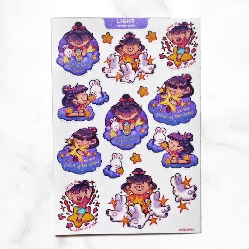 Jual DoubleNat Light sticker - cute kristen rohani sticker | Shopee ...