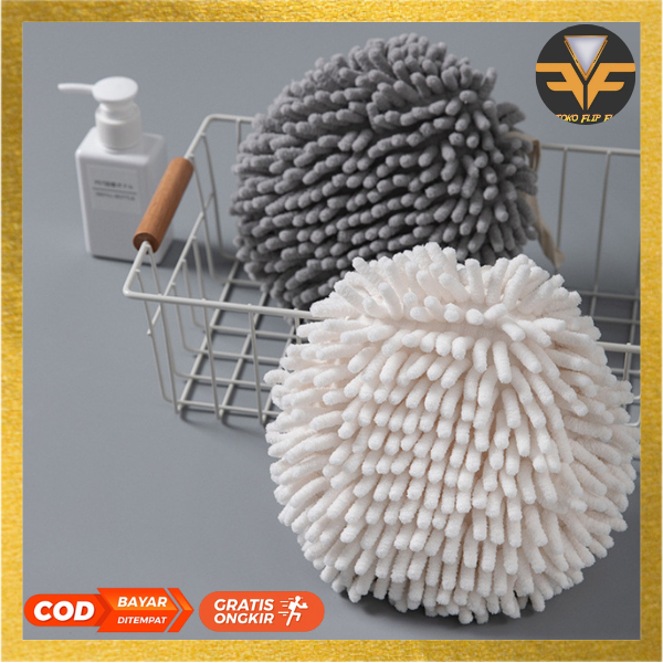 Jual Lap Tangan Cendol No Spons Bulat Microfiber Serap Air Lembut/Hand ...