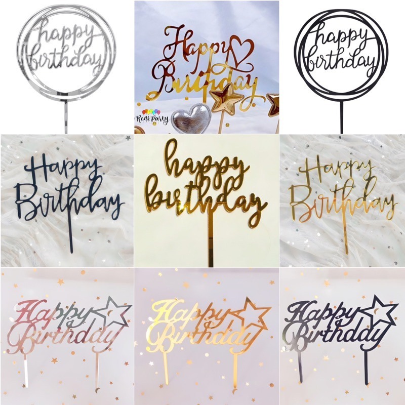 Jual TOPPER ACRYLIC / CUSTOM TOPPER AKRILIK / CAKE TOPPER AKRILIK ...