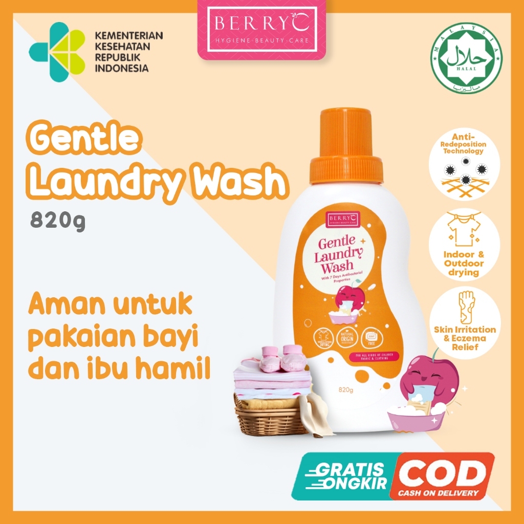 Jual BerryC - Berry C Laundry Wash 200gram 820gram Liquid Detergen ...