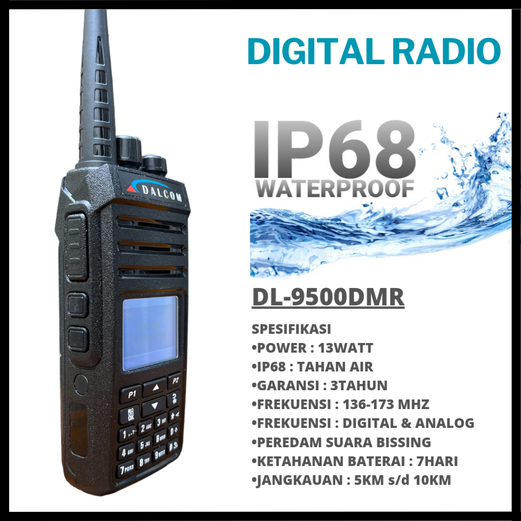 Jual HT DALCOM JAPAN DL-9500 DMR HT DIGITAL | Shopee Indonesia