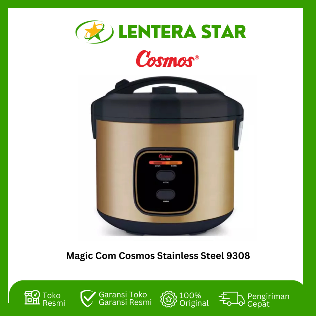 Jual Rice Cooker / Magic Com 3 in 1 Cosmos 2 Liter Stainless Steel CRJ ...