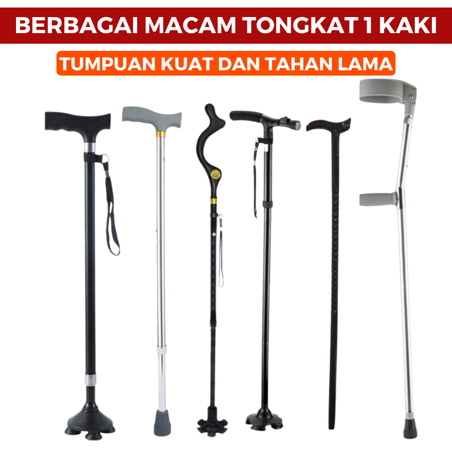 Jual Tongkat 1 kaki Alat Bantu Jalan/Tongkat Siku Tongkat Lansia ...