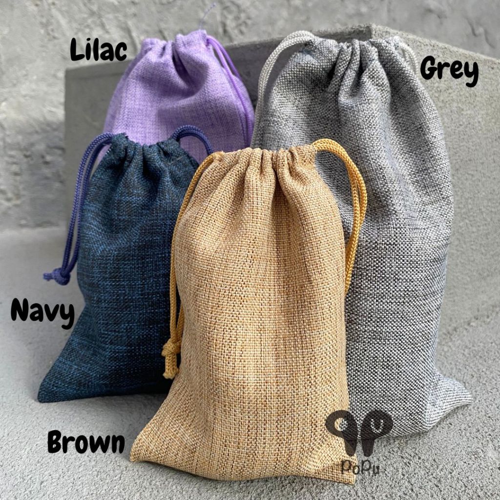 Jual Pouch Serut Bahan Premium Motif Goni Drawstring Bag Minimal Order ...