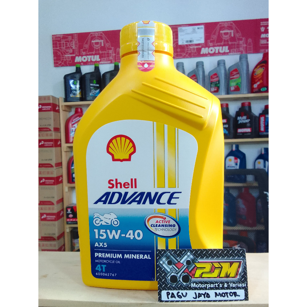 Jual SHELL AX5 SAE 15W 40 4TAK 800 ML OLI MESIN MOTOR 4 LANGKAH ...