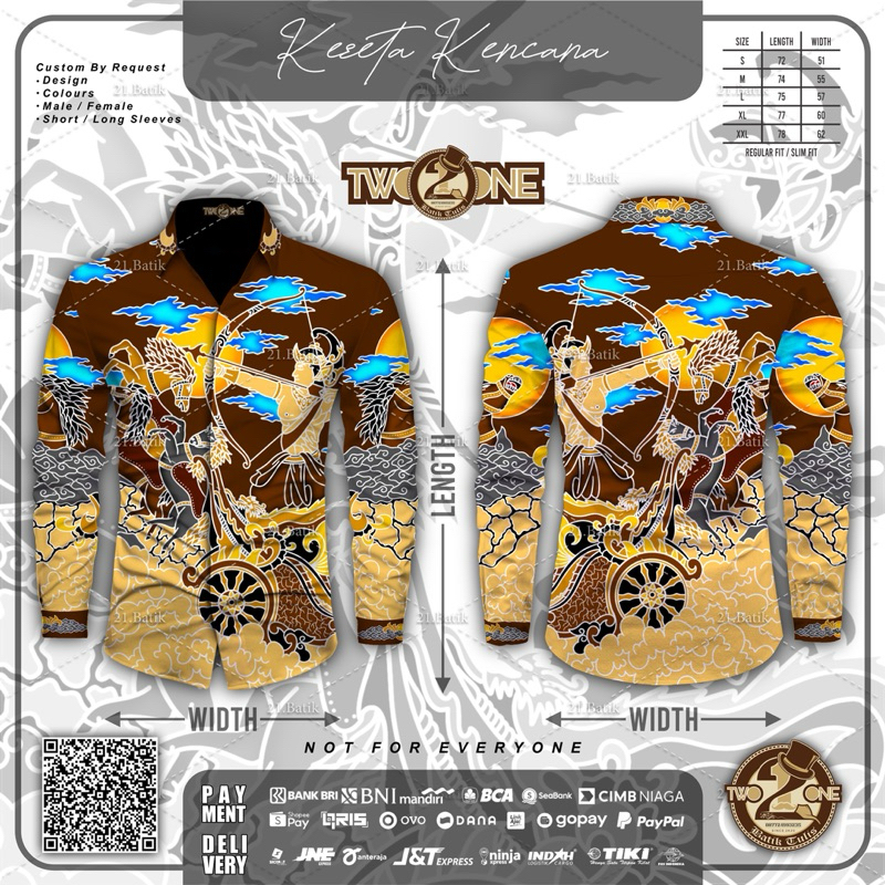 Jual BATIK TULIS INDONESIA MOTIF WAYANG ARJUNA PERANG KERETA KENCANA ...