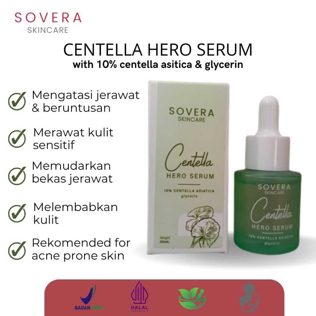 Jual Centella hero serum 10% centella asiatica & glycerin penghilang ...