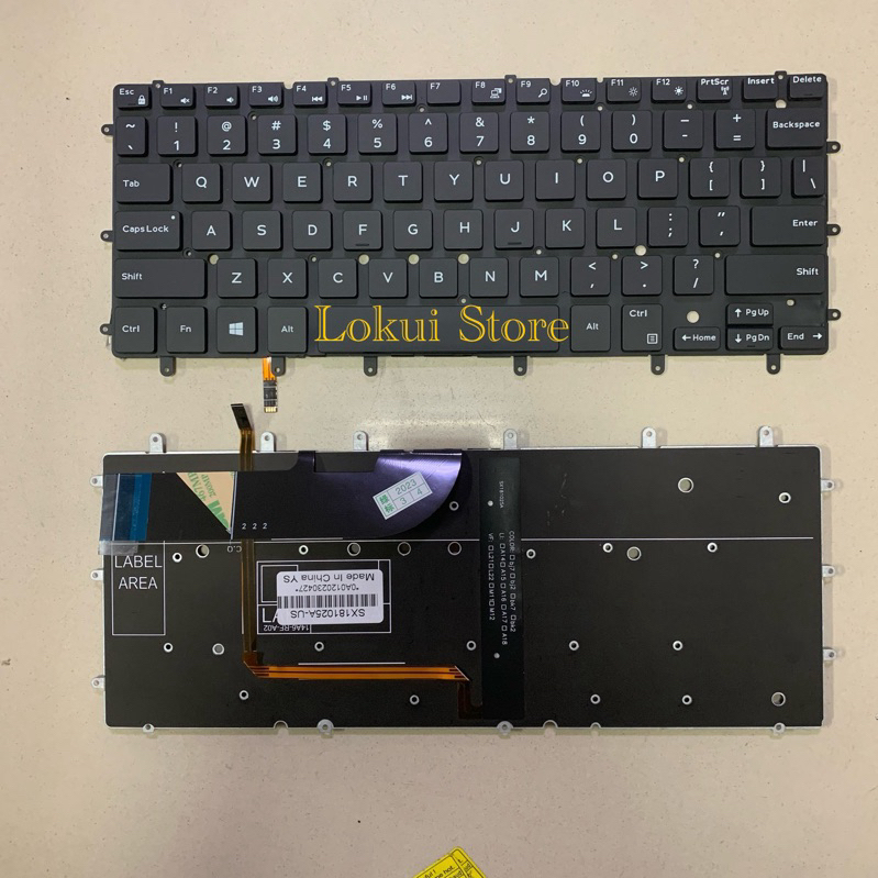 Jual Keyboard Dell XPS 13 9343 9350 9360 P54G Inspiron 13 7347 7348 ...