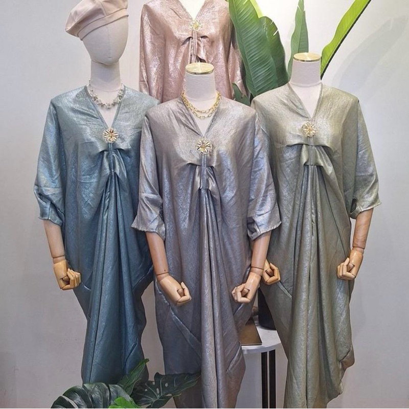 Jual KAFTAN MAHALINI STARLIGHT GAMIS MEWAH SILK MUSLIM WANITA ELEGANT ...