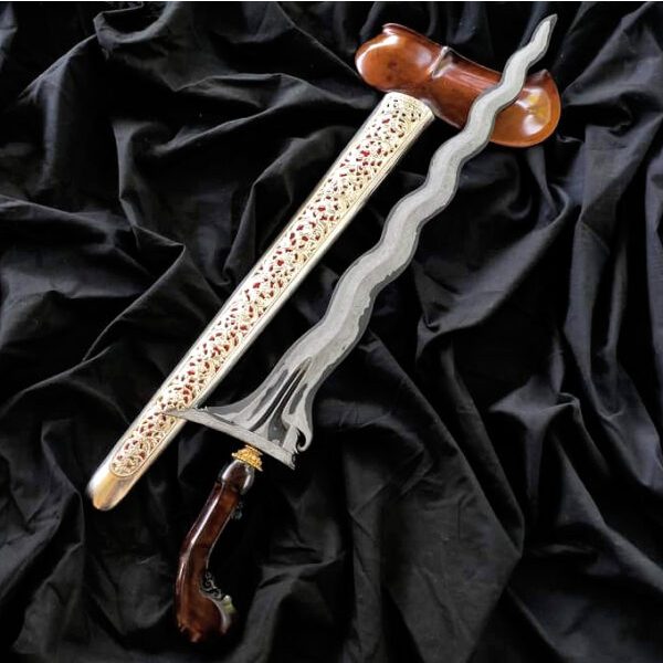 Jual Keris Corok PB X Sengkelat Luk 13 Tangguh Pakubuwono Istimewa ...