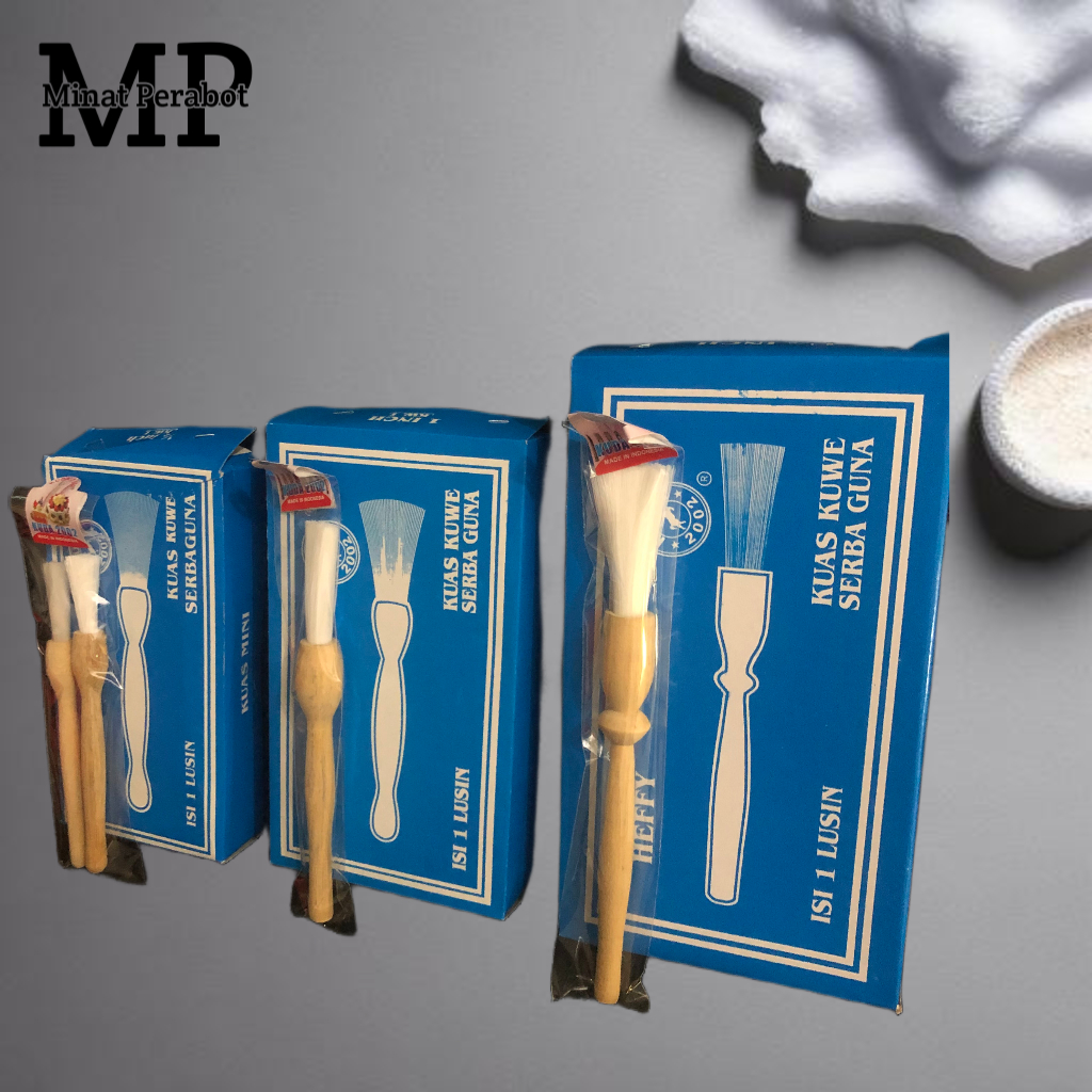 Jual KUAS KAYU KUDA / NILON KUDA KUE NYLON 1 LUSIN/KUAS KUE SERBAGUNA ...