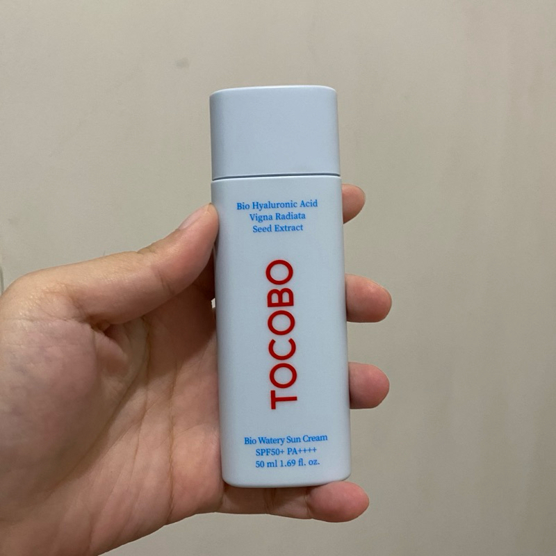 Jual tocobo bio watery sun cream spf 50+ pa++++ 50 ml (preloved ...