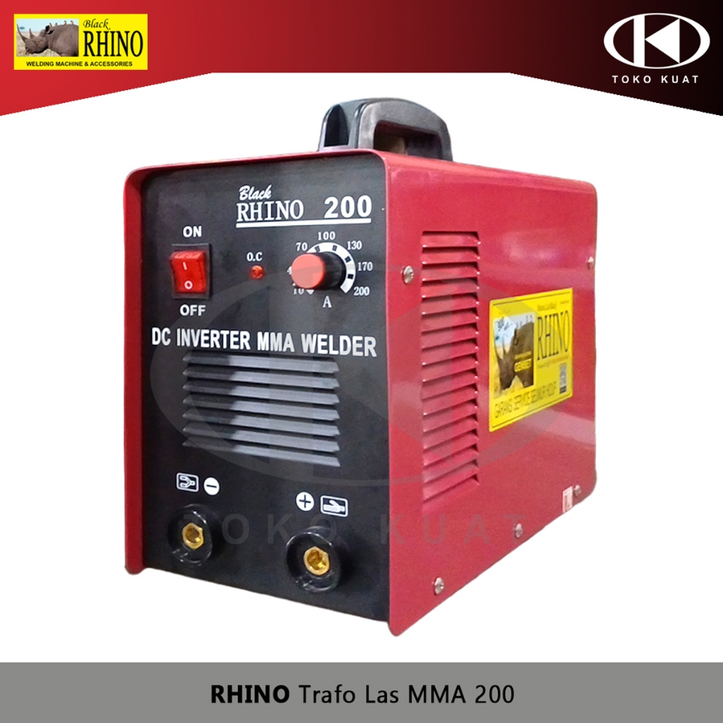 Jual RHINO MMA 200A Trafo Mesin Las Listrik - Garansi Resmi | Shopee Indonesia