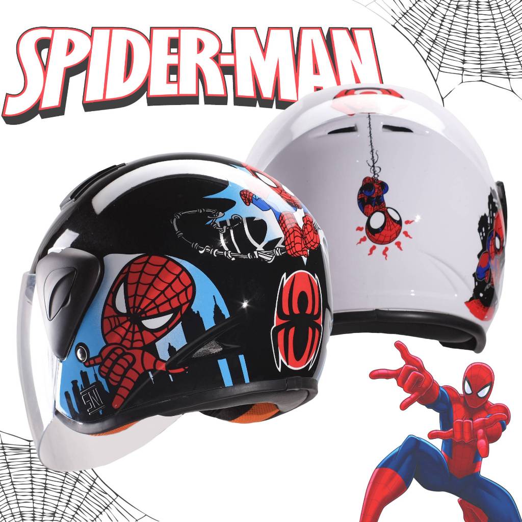 Jual Helm Anak Lucu Motif Spiderman untuk Usia 2 hingga 7 Tahun ...