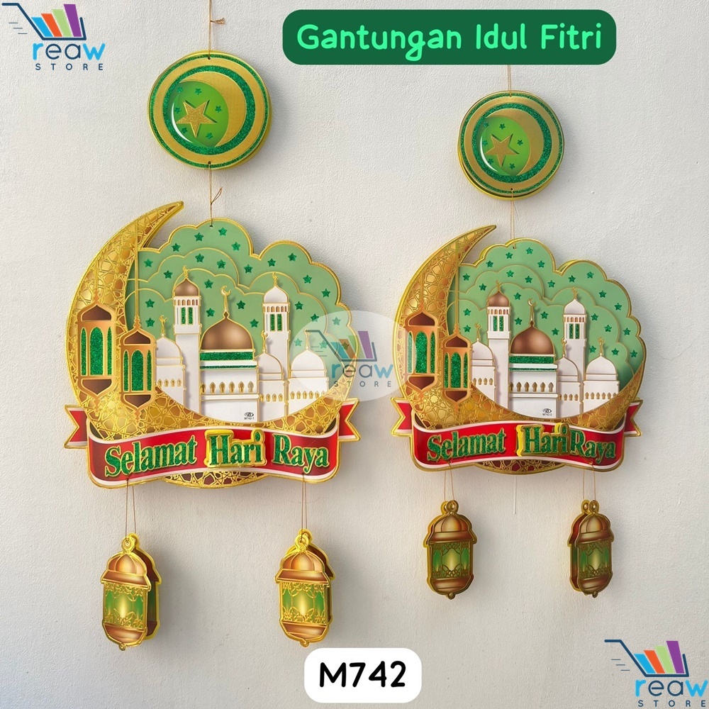 Jual Gantungan M742 Garland Susun Dekorasi Dinding Idul Fitri Lebaran | Shopee Indonesia