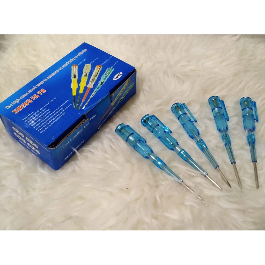 Jual Obeng Testpen Test Pen 100-500 V Volt AC ScrewDriver Tespen Obeng ...