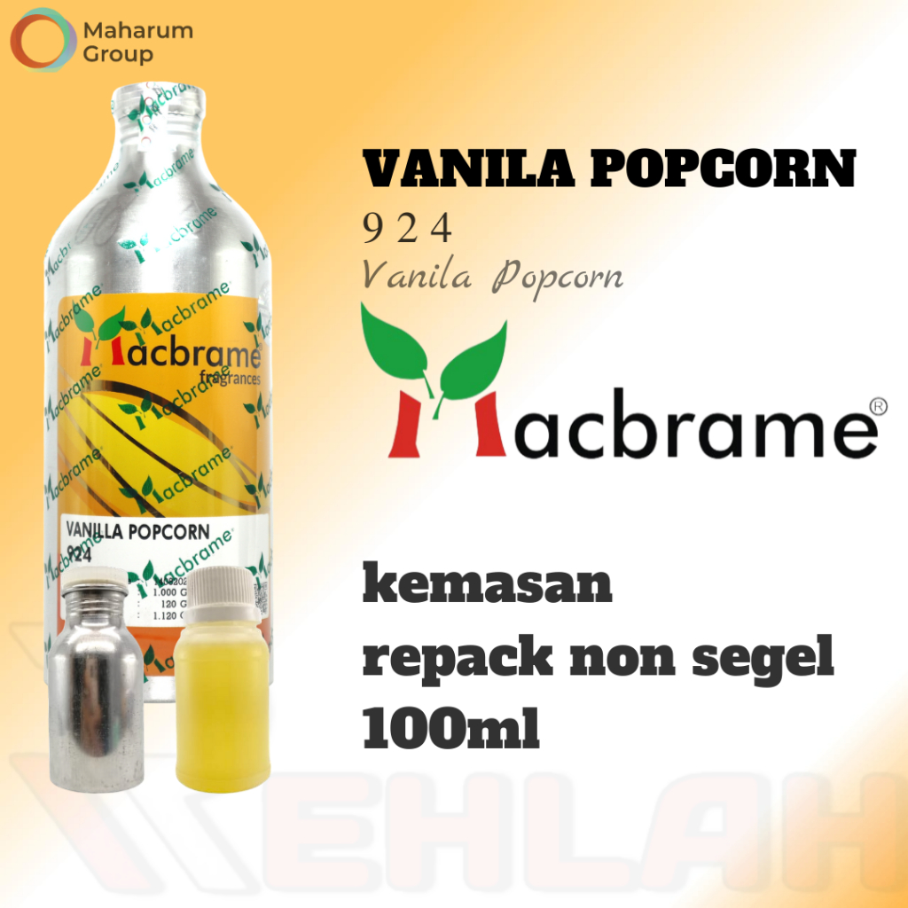 Jual VANILA POPCORN 924 BY MACBRAME (MCB) BIBIT PARFUM ORIGINAL KEMASAN ...