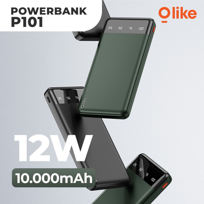 Jual OLIKE Power Bank P101 Powerbank 10000mAh Dual Input Port Type C ...