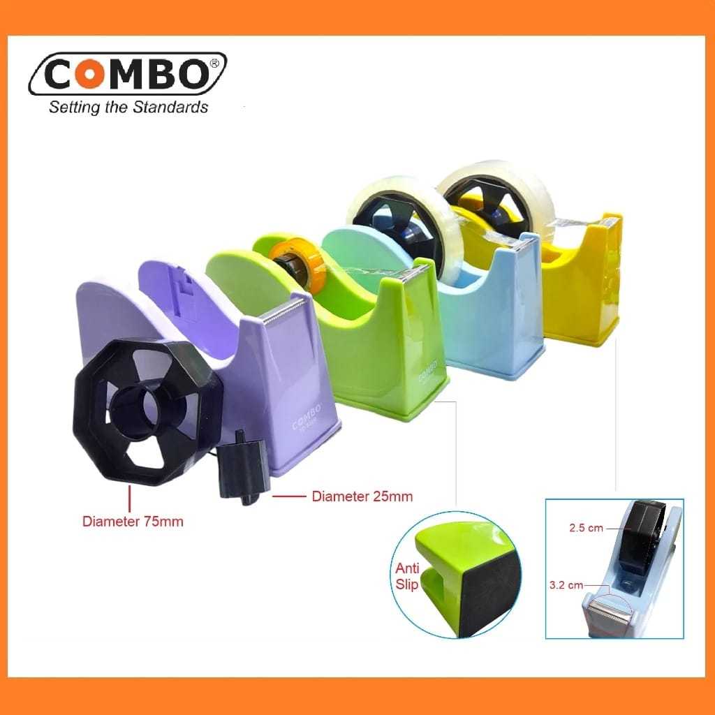 Jual Tape Dispenser Combo Tanggung TD-500M - Alat Potong Solatip Medium ...