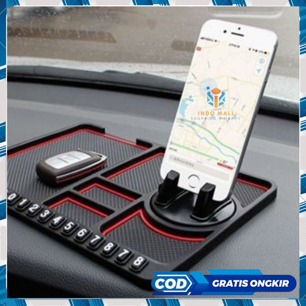 Jual Phone Holder Mat Alas Mobil Dashboard Anti Slip - Car Anti Slip ...