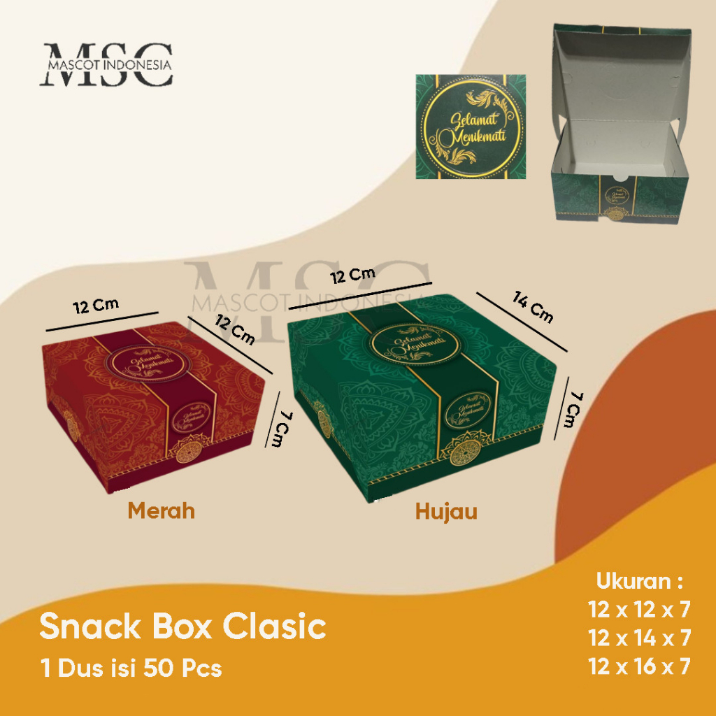 Jual Dus Katering | Dus Nasi | Dus Snack | Snack Box Classic cap Olin ...