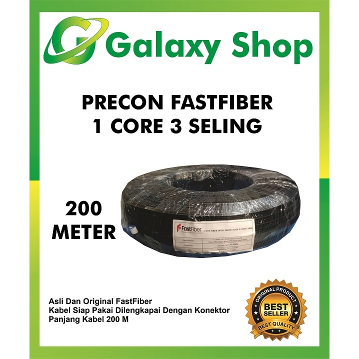 Jual Kabel Fiber optik FO 200 Meter Precon Drop Core | Shopee Indonesia
