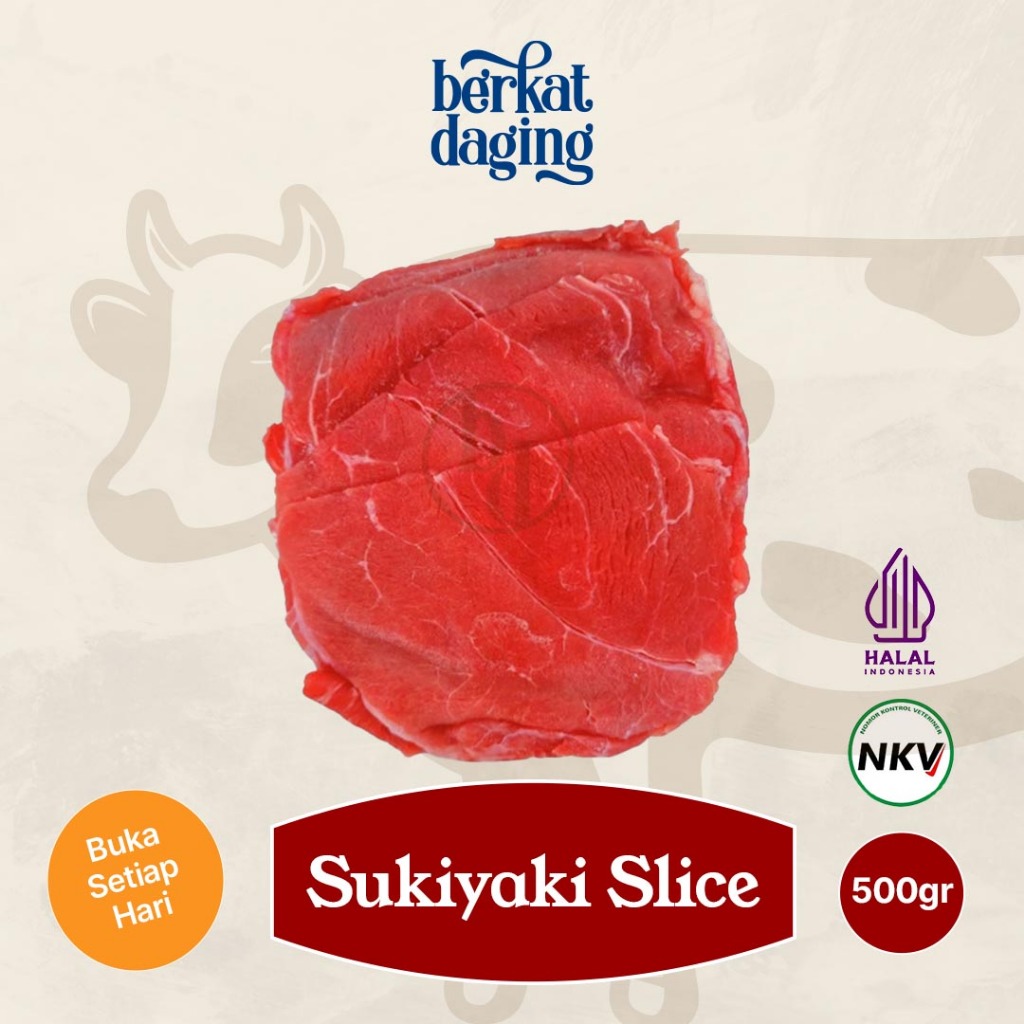 Jual Beef Slice 500gr Sukiyaki Sliced Tipis Low Fat Beff Shabu Panggang ...