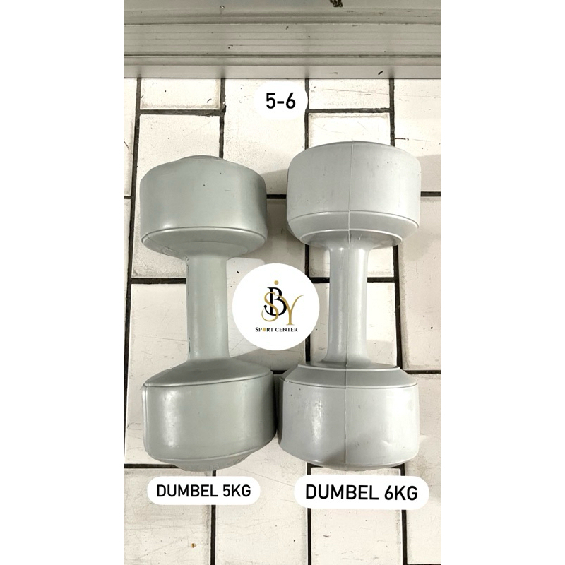 Jual Barbel Plastic/ Dumbell Plastic 6KG Merk HERCULES Kualitas Bagus ...