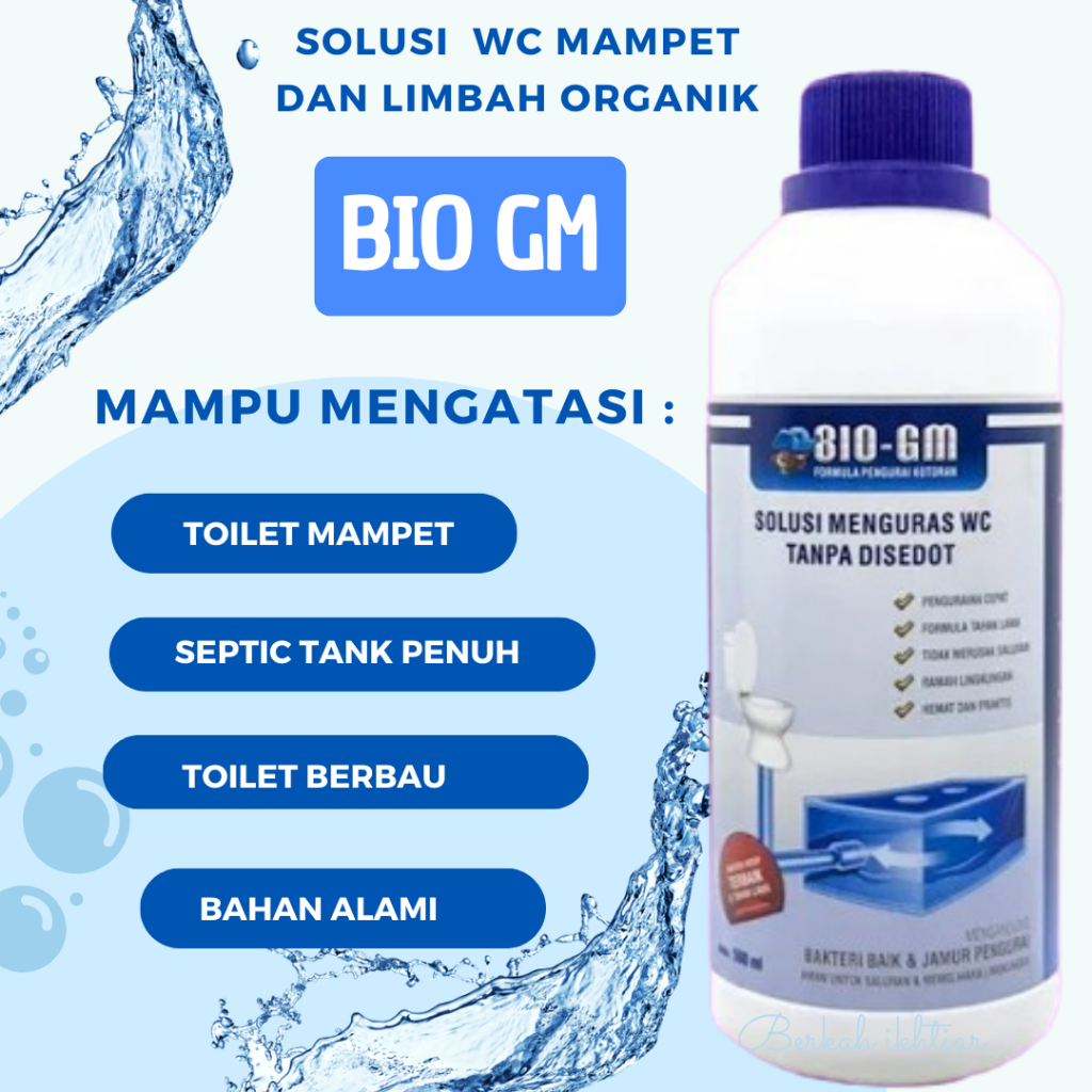 Jual BIO GM obat septic tank / ATASI wc penuh, mampet dan bau cairan ...