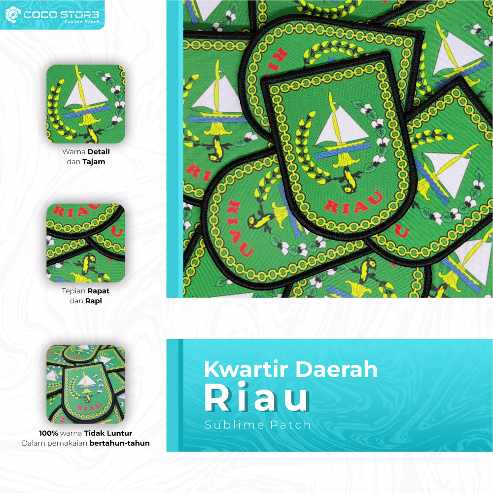 Jual Badge Pramuka Kwarda Riau bahan sublim | Shopee Indonesia