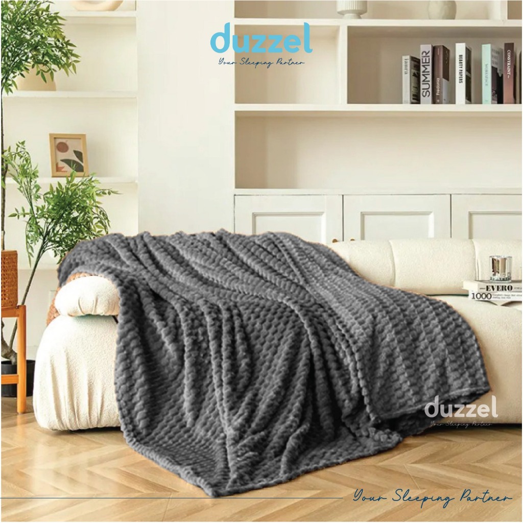Jual DUZZEL Selimut Polos Premium Velvet Blanket 160x200 DARK COLORS ...