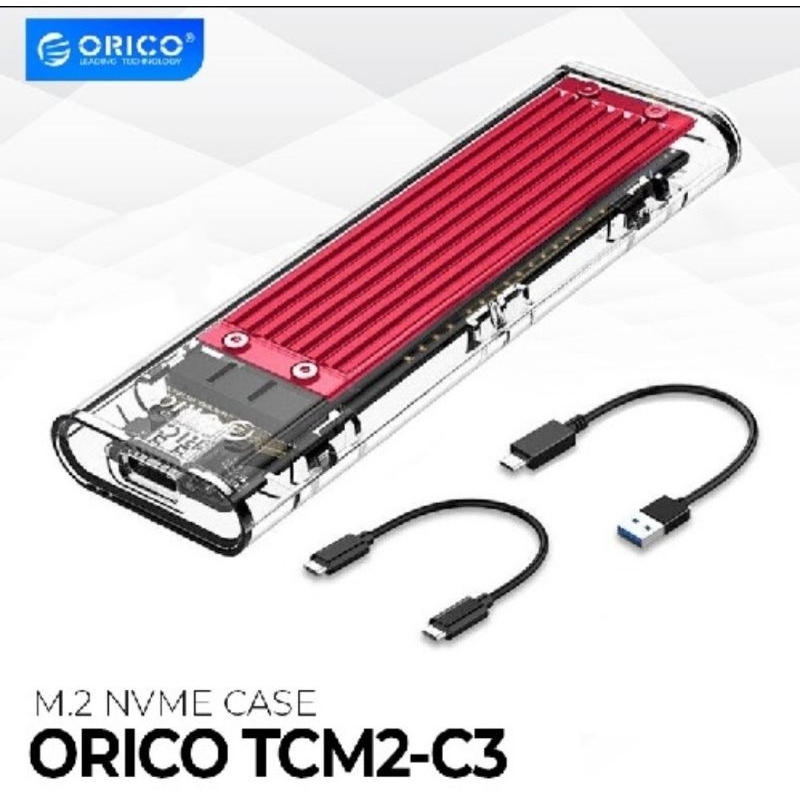 Jual ORICO NVME SSD Enclosure Dual protocol TCM2M-C3 CASING SSD NVME ...