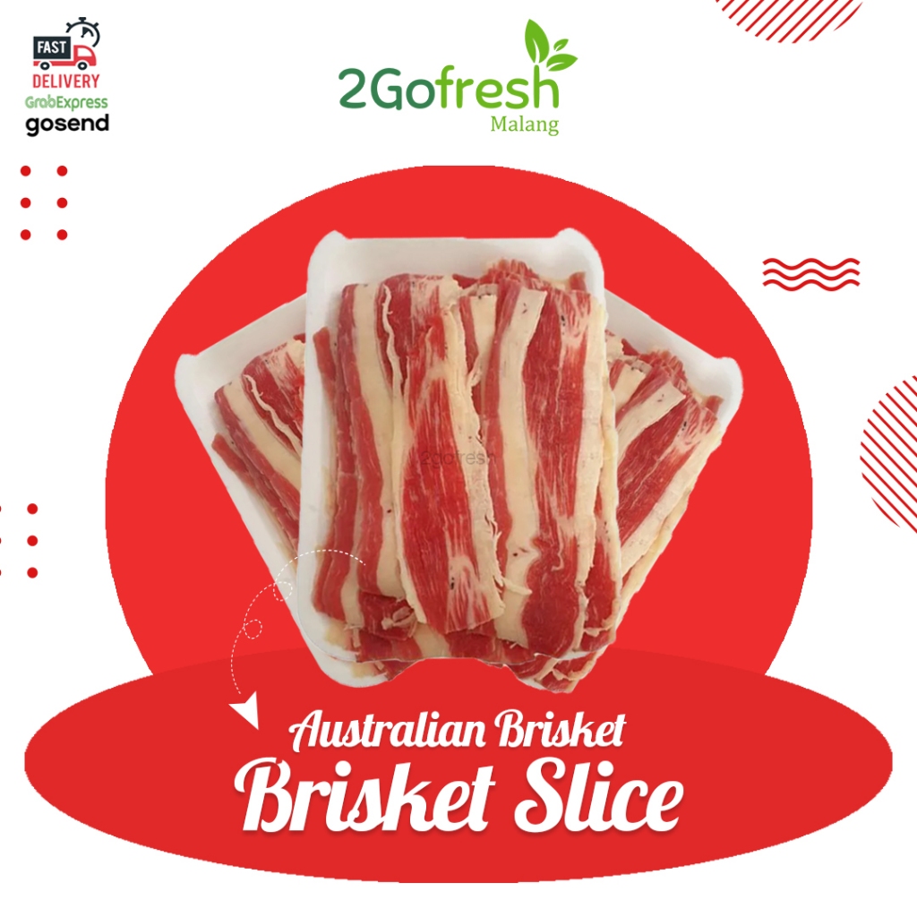 Jual Australian Brisket Slice Premium Daging Sapi | Shopee Indonesia