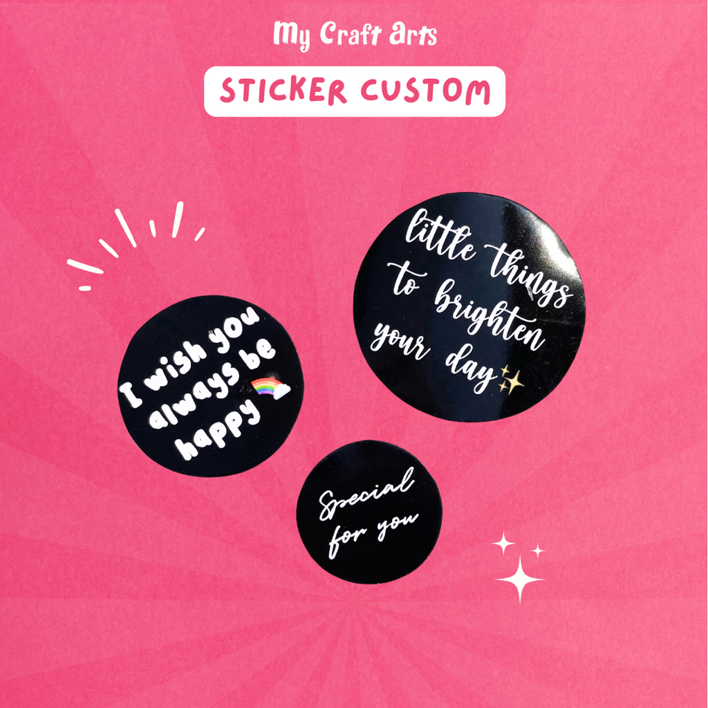 Jual Custom Sticker Glossy - My Craft Arts | Shopee Indonesia