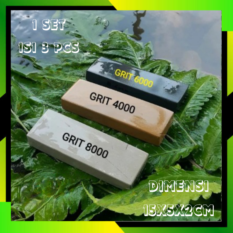 Jual Batu Asahan Pisau Asah Alam Asli Size 15x5x2 Pengasah Pisau ...
