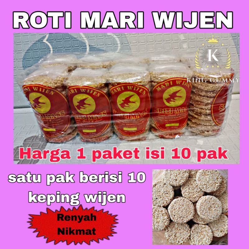 Jual ROTI MARI WIJEN 1 BOX ISI 10 PAK RENYAH NIKMAT | Shopee Indonesia