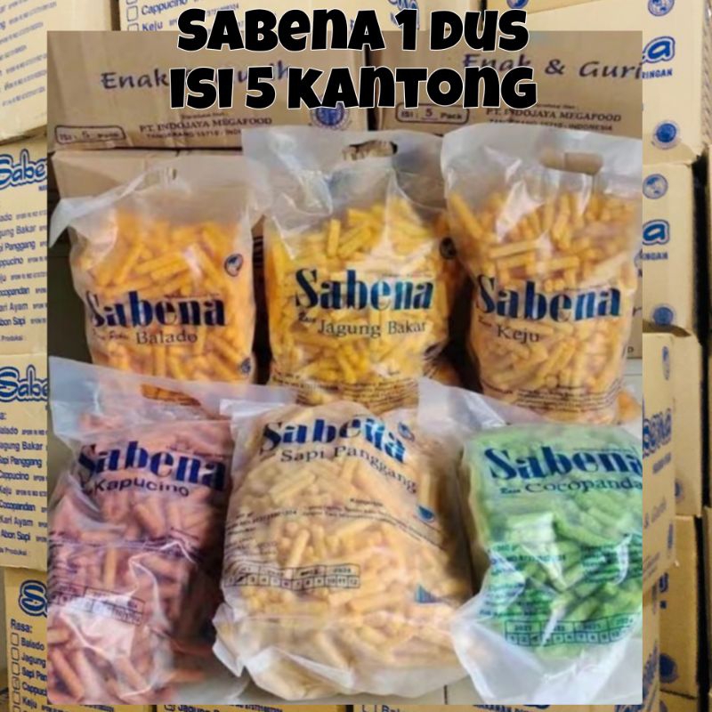 Jual SABENA KARTON - Sabena DUS - Snack isi 5 karung COD bebas mix rasa ...