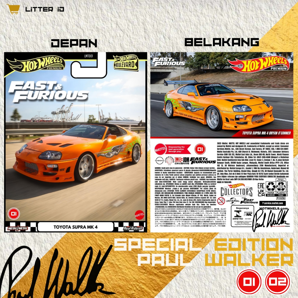 Jual Custom Card Hotwheels Toyota Supra MK4 Special Edition | Shopee ...