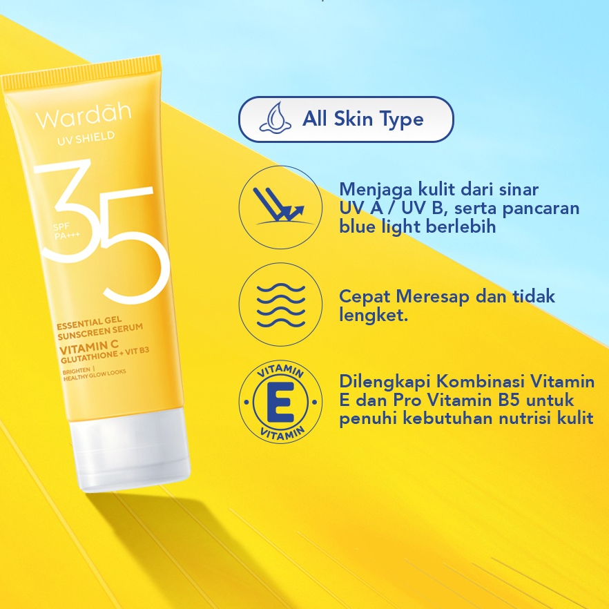 Jual Wardah Sunscreen SPF 35 PA+++ Original BPOM (Kemasan baru ...