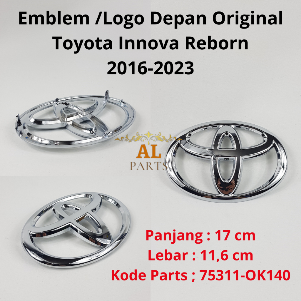 Jual Emblem Logo Depan Original Toyota Innova Reborn 2016-2023 No Part ...